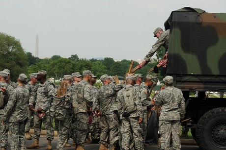 Soldiers 3rd Us Infantry Regiment Old Editorial Stock Photo - Stock ...