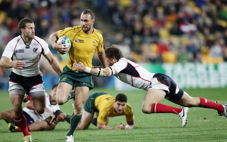 Australias Quade Cooper 2l Vies Ball Editorial Stock Photo - Stock ...