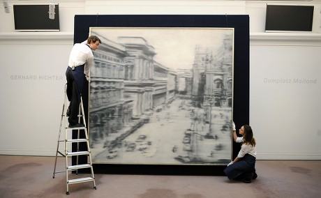 Sothebys Auction House Staff Display Artwork Editorial Stock Photo ...