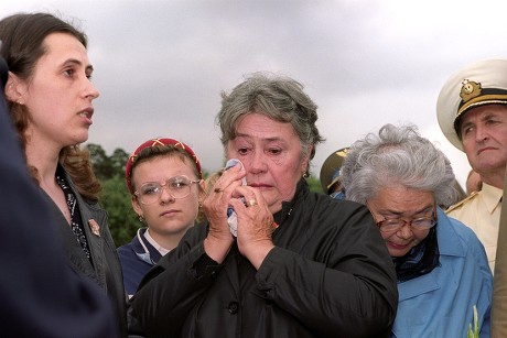 Relatives Marshal Sergey Akhromeyev Weep During Editorial Stock Photo ...