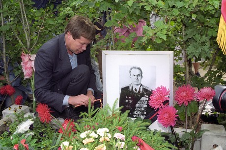 Relatives Marshal Sergey Akhromeyev Weep During Editorial Stock Photo ...