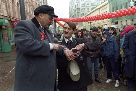 Lookalikes Lenin L Hitler R Check Editorial Stock Photo - Stock Image ...