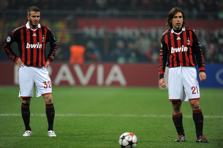 David Beckham Andrea Pirlo Ac Milan Editorial Stock Photo - Stock Image | Shutterstock