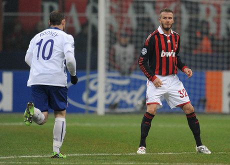 David Beckham Andrea Pirlo Ac Milan Editorial Stock Photo - Stock Image ...