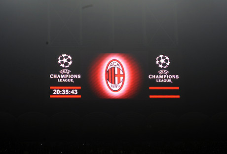 Ac Milan Sign On Stadium Screen Editorial Stock Photo - Stock Image ...