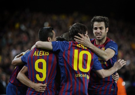Cesc Fabregas Lionel Messi Alexis Sanchez Editorial Stock Photo - Stock ...