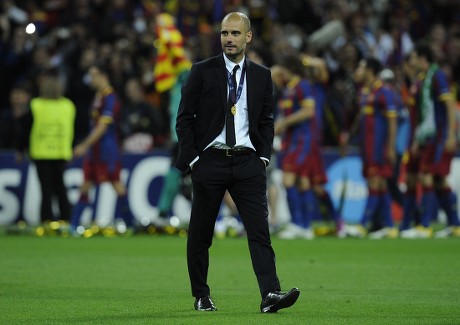 Fc Barcelona Manager Josep Guardiola Looks Editorial Stock Photo ...