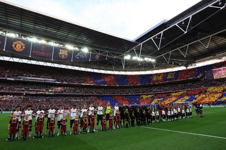 General View Wembley Stadium Teams Line Editorial Stock Photo - Stock ...
