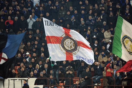 Inter Milan Fans Wave Giant Flags Editorial Stock Photo - Stock Image ...