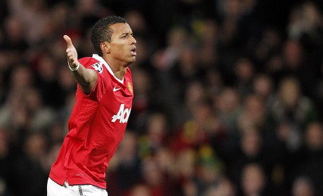 Nani Manchester United Celebrates Scoring Opening Editorial Stock Photo ...