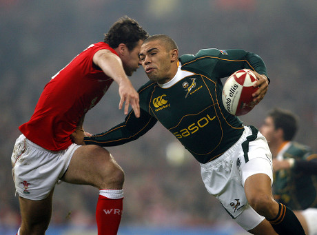 Mark Jones Wales Tackles Bryan Habana Editorial Stock Photo - Stock ...