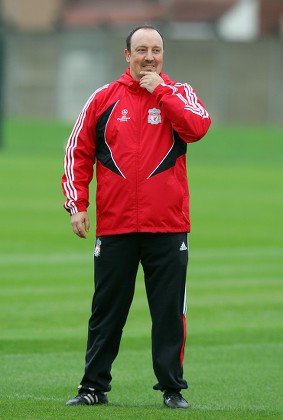 Liverpool Manager Rafa Benitez During Training Editorial Stock Photo ...