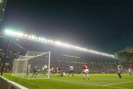 Sky Sunset Over Old Trafford Pitch Editorial Stock Photo - Stock Image ...