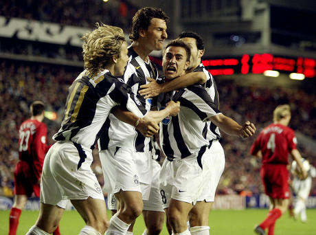 Liverpools Fabio Cannavaro Celebrates Scoring Juventus Editorial Stock ...