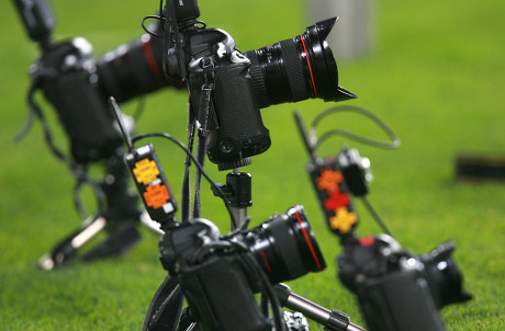 Remote Cameras Set Behind Goal Editorial Stock Photo - Stock Image ...