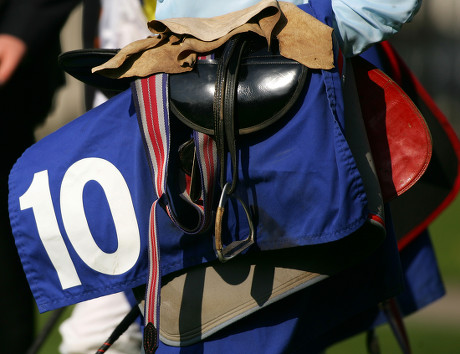 Detail Shot Horse Racing Saddle Editorial Stock Photo - Stock Image ...