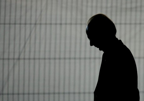 Silhouette Dejected England Coach Sven Goran Editorial Stock Photo ...