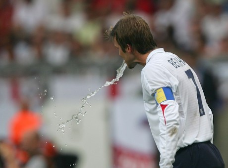 England Captain David Beckham Spits Out Editorial Stock Photo - Stock ...