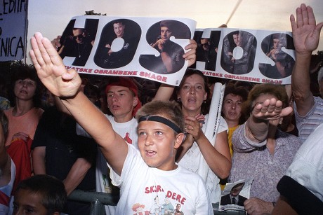 Teenager Supporters Far Rightwing Cratian Party Editorial Stock Photo ...
