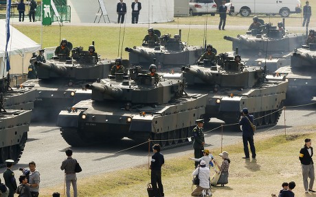 Japanese Ground Self Defense Forces Tanks Editorial Stock Photo - Stock ...