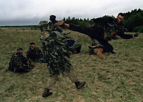 Young Man Demonstrates His Combat Skills Editorial Stock Photo - Stock ...