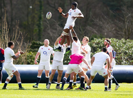 Maro Itoje England Practises Lineout Ball Editorial Stock Photo - Stock ...