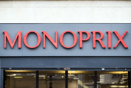 Supermarket Group Monoprix Logo Photographed Paris Editorial Stock ...
