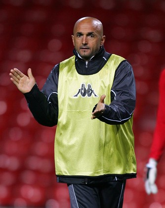 Roma Manager Luciano Spaletti During Training Editorial Stock Photo ...