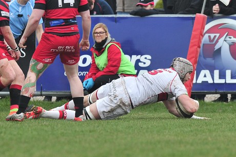 Dan Williams Plymouth Albion Goes Over Editorial Stock Photo - Stock ...