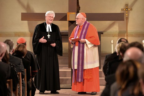 German catholic and protestant church celebrate worship, Hildesheim ...