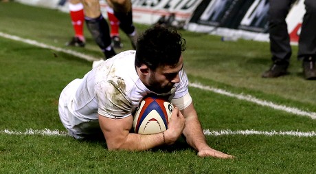Dominic Morris England Scores Try Editorial Stock Photo - Stock Image ...