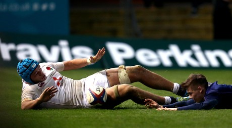 Dominic Morris England Scores Try Editorial Stock Photo - Stock Image ...