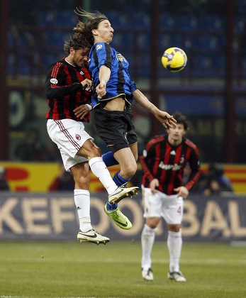 Zlaten Ibrahimovic Inter Milan Paolo Maldini Editorial Stock Photo ...
