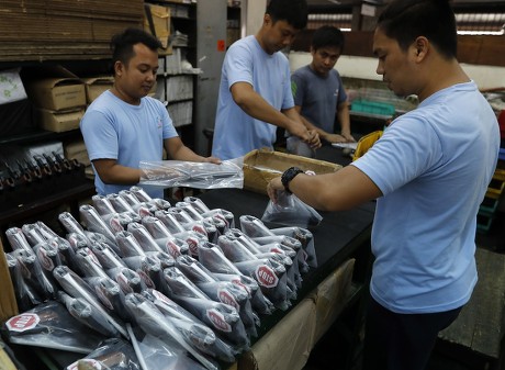 Filipino Workers Pack Newly Assembled Pistols Editorial Stock Photo ...