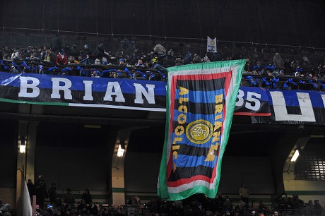 Inter Milan Fans Giant Flag Inside Editorial Stock Photo - Stock Image ...
