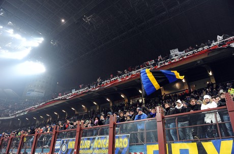 Inter Milan Fans Wave Their Giant Editorial Stock Photo - Stock Image ...