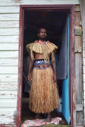Indigenous Fijian Man Dressed Traditional Fijian Editorial Stock Photo ...