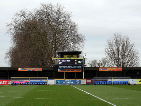AFC Wimbledon v MK Dons, Sky Bet EFL League 1, Football, the Cherry Red ...