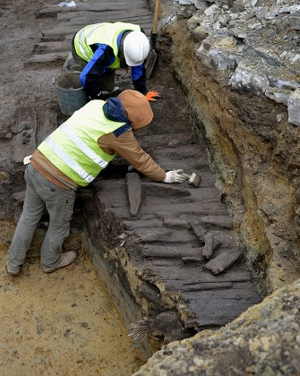 Archaeologists Work On Place Where Large Editorial Stock Photo - Stock ...