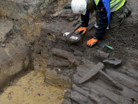 Archaeologists Work On Place Where Large Editorial Stock Photo - Stock ...