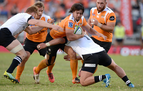 Clinton Swart C Cheetahs Tackled By Editorial Stock Photo - Stock Image ...