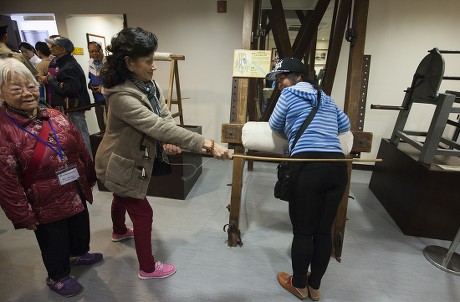 Museum Visitors Pretend Cane Each Other Editorial Stock Photo - Stock ...