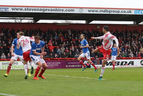 Matthew Godden Stevenage Scores Second Goal Editorial Stock Photo ...