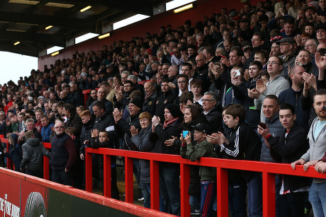 Stevenage Fans Celebrate Victory Final Whistle Editorial Stock Photo ...