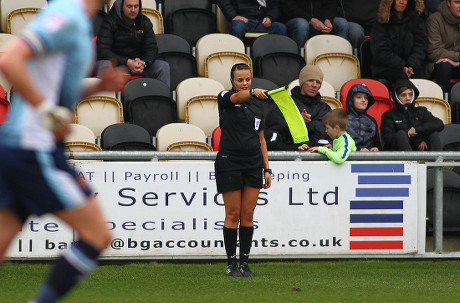 Referee Assistant Lisa Rashid Runs Line Editorial Stock Photo - Stock ...