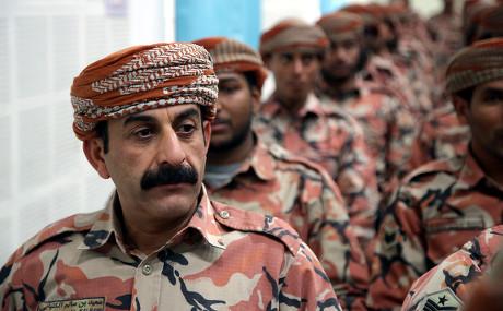Oman Army Soldiers Sit They Listen Editorial Stock Photo - Stock Image ...