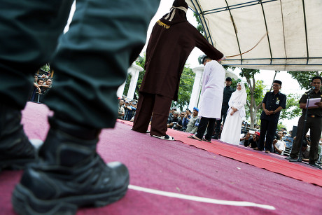 Acehnese Man Looks Down He Whipped Editorial Stock Photo - Stock Image ...