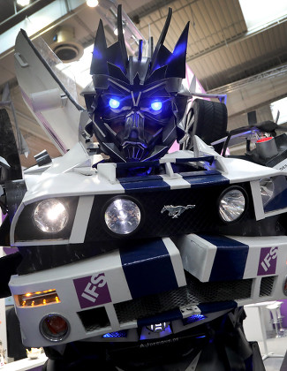 Man Dressed Transformerstyle Action Character Stands Editorial Stock ...
