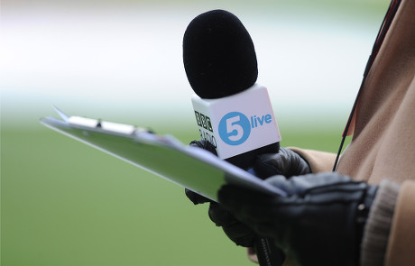 Microphone Bbc Radio Five Live Presenter Editorial Stock Photo - Stock ...