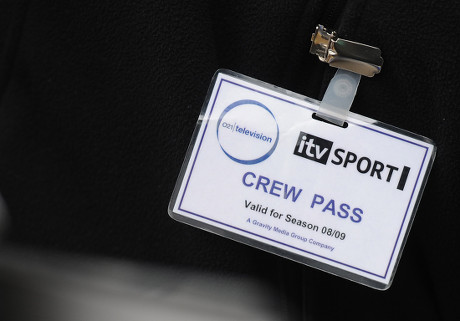 Itv Sport Crew Badge On Member Editorial Stock Photo - Stock Image ...